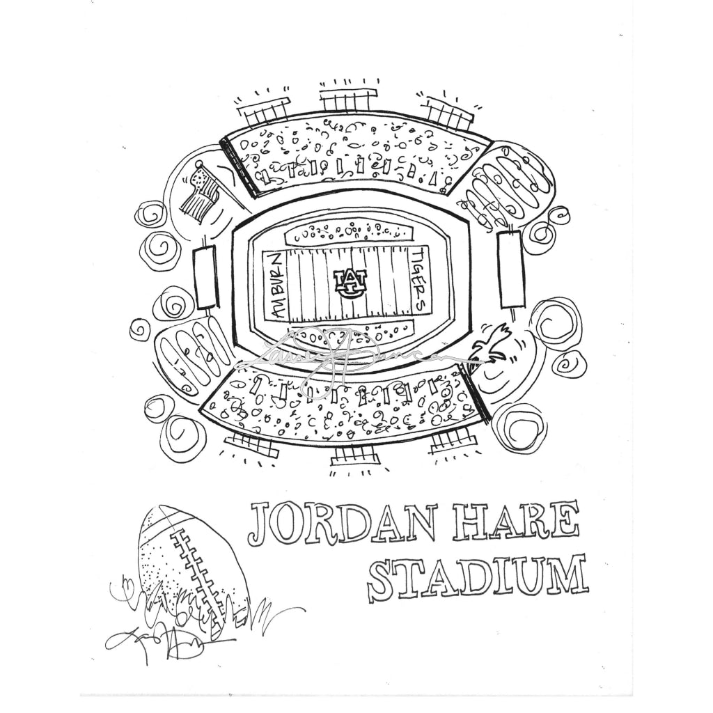 aubie coloring pages