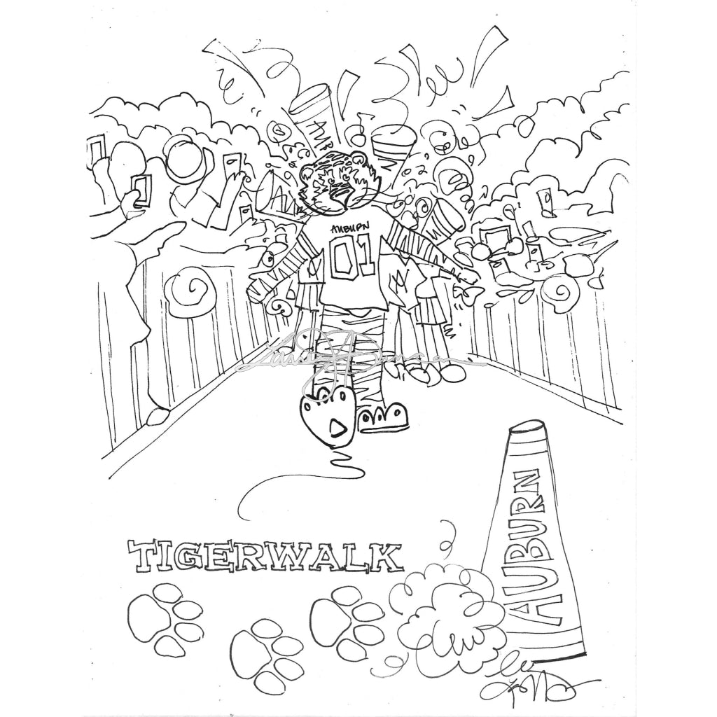 coloring pages auburn university