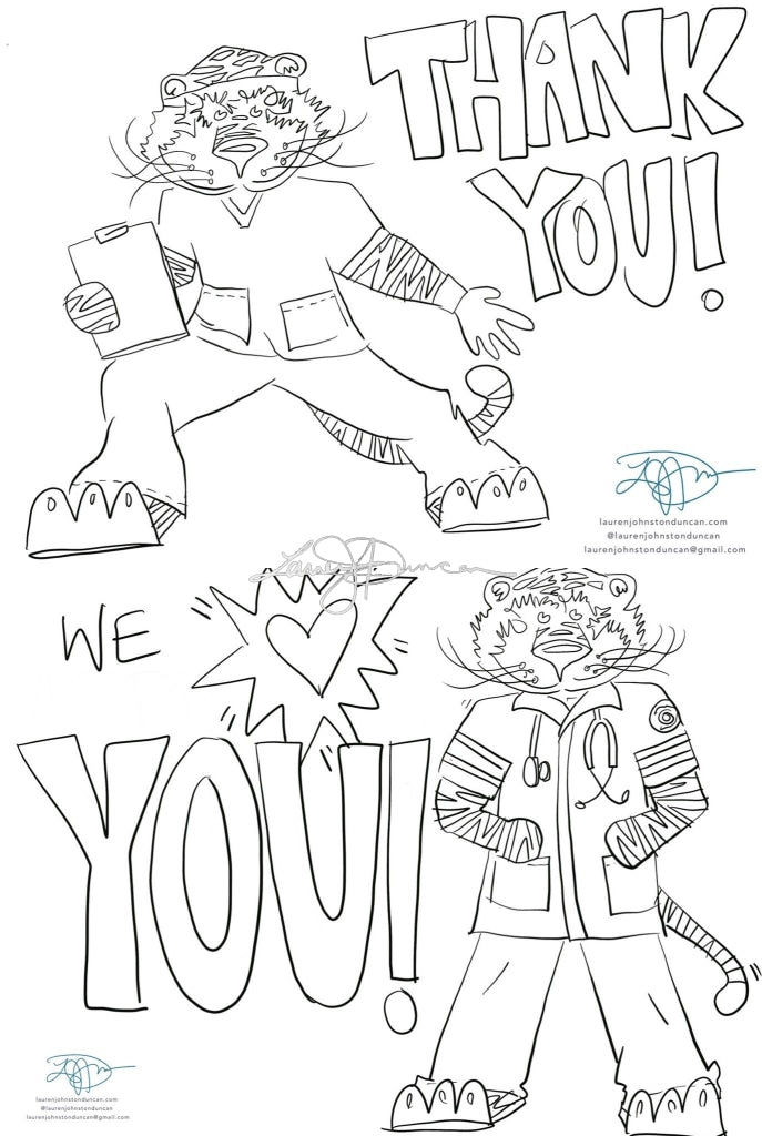 printable thank you coloring pages